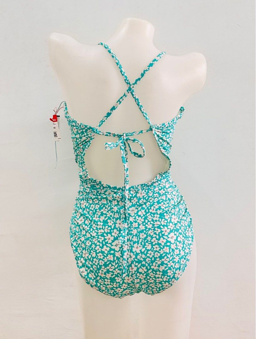 Kona Sol Cross Back Bandeau One Piece, Women's Fashion, Swimwear, Bikinis & Swimsuits on Carousell