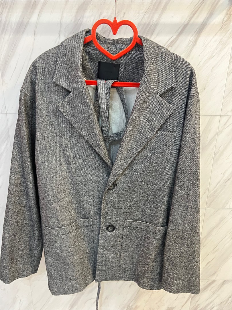 Korea grey jacket, Women's Fashion, Coats, Jackets and Outerwear on ...