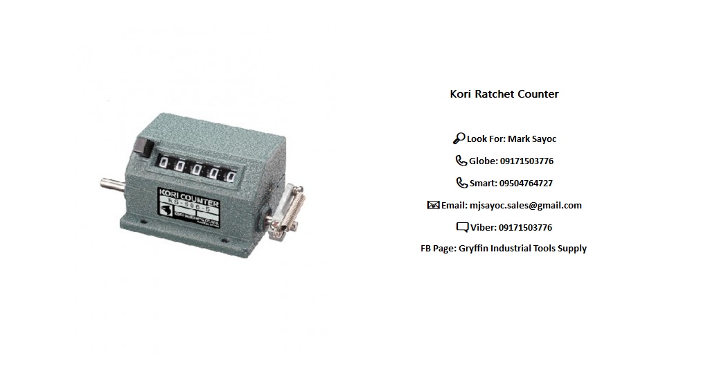 Kori Ratchet Counter, Commercial & Industrial, Industrial Equipment on ...