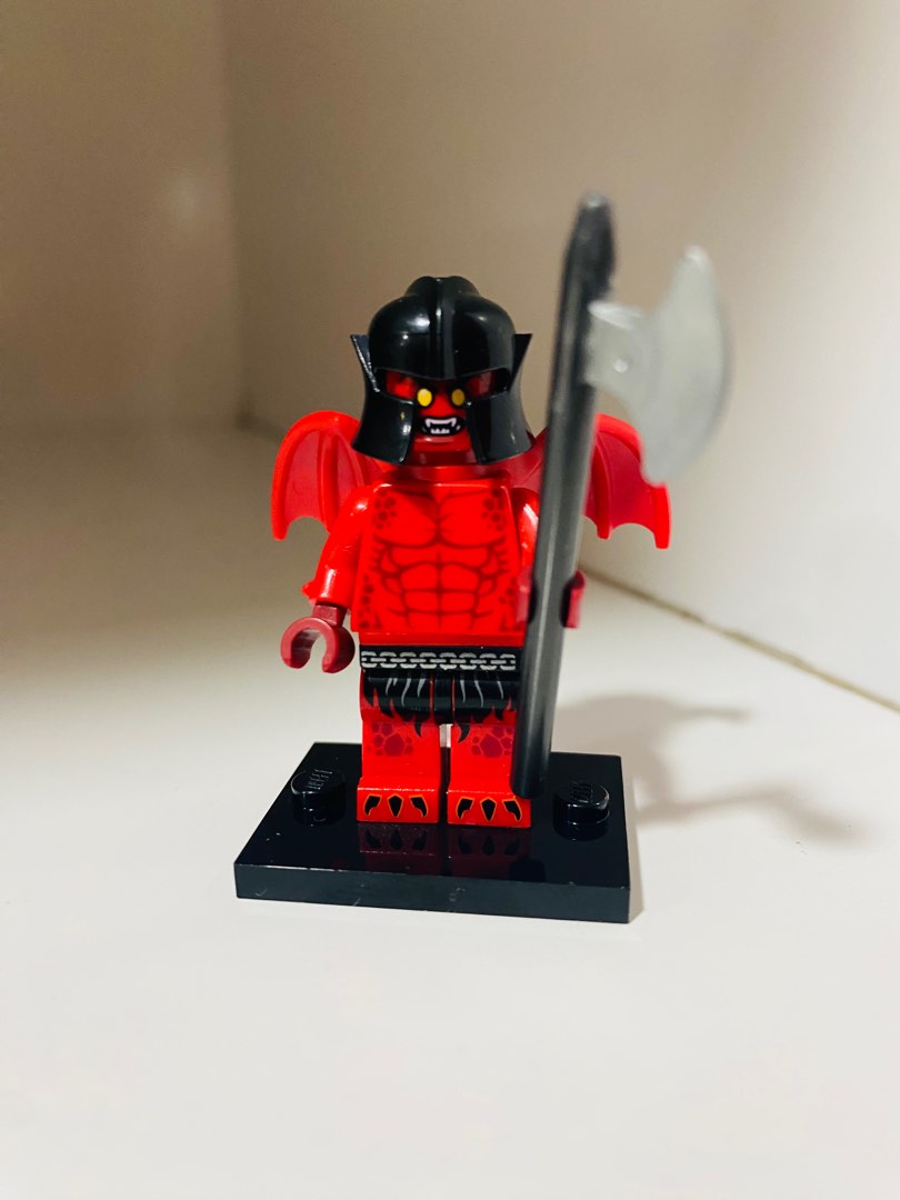 Lego devil with wings & axe, Hobbies & Toys, Toys & Games on Carousell