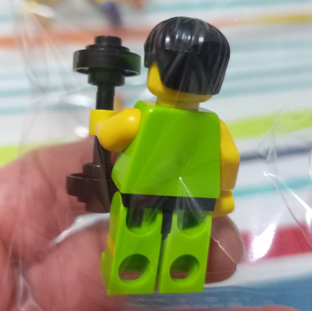 Lego Weight Lifter with Barbell, Hobbies & Toys, Toys & Games on Carousell