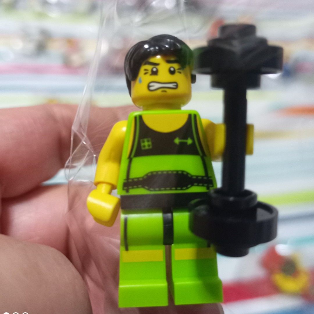 Lego Weight Lifter with Barbell, Hobbies & Toys, Toys & Games on Carousell