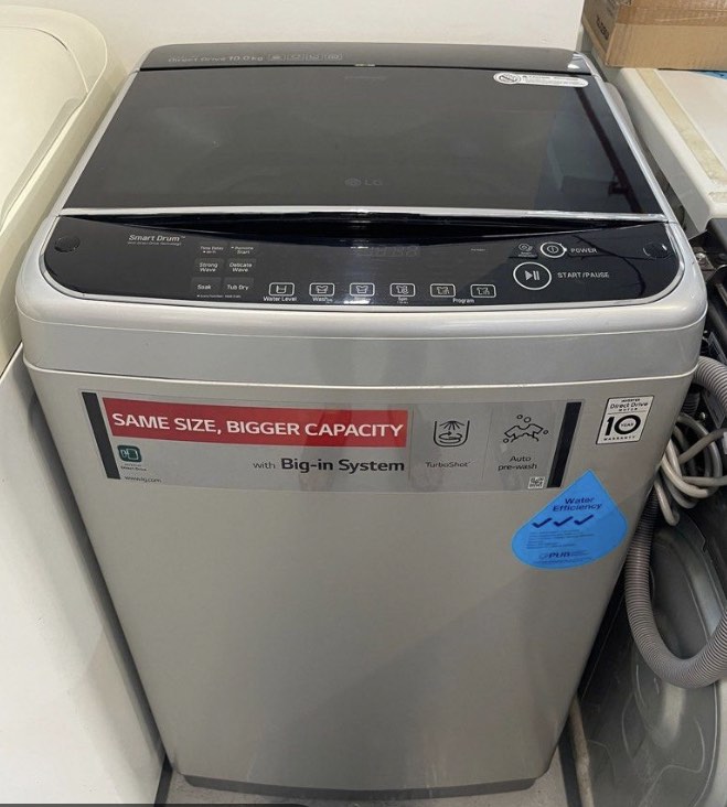 LG washing machine (top load 10kg), TV & Home Appliances, Washing ...