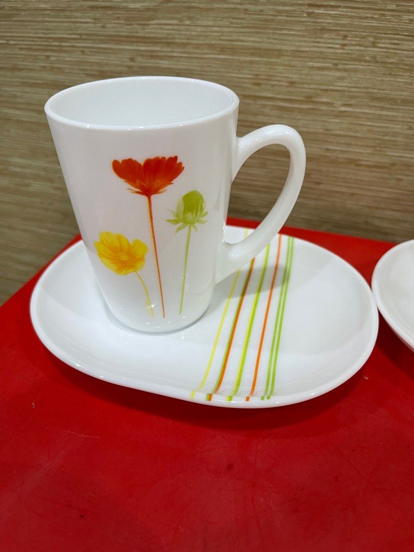 Limited edition Luminarc tulip mug and saucer., Furniture & Home Living ...