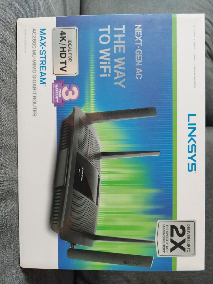 Linksys AC2600 MU-MIMO Gigabit Router, Computers & Tech, Parts ...