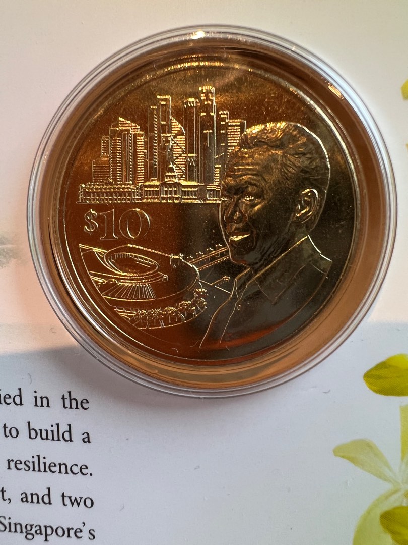 LKY100 $10 coin, Hobbies & Toys, Memorabilia & Collectibles, Currency ...