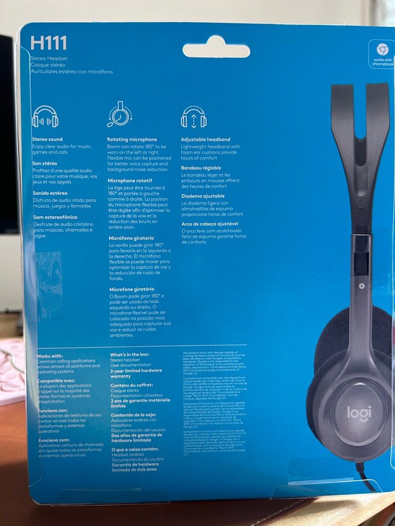 Logitech headphones, Audio, Headphones & Headsets on Carousell