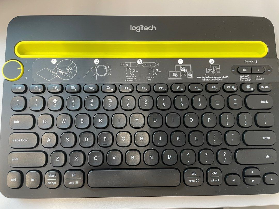 Logitech K480 Bluetooth Multi-Device Keyboard, Computers & Tech, Parts & Accessories, Computer ...
