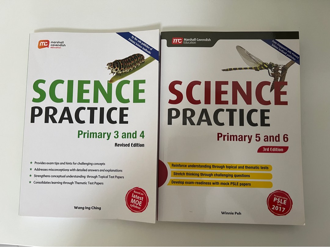 2 books Marshall Cavendish Science Assessment Book for Primary 6 (P6 ...