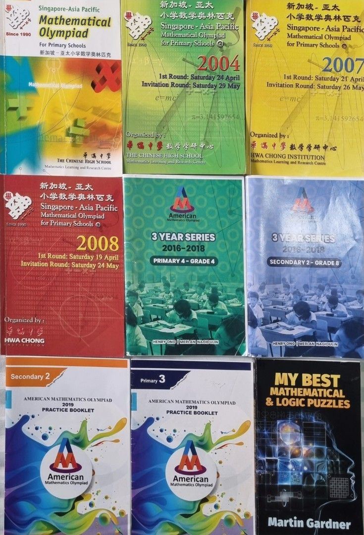 Maths Primary 6 PSLE and Olympiad books NMOS Mathlympics Terry Chui ...