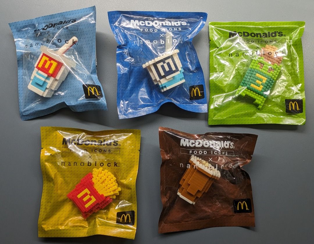 McDonald's Food Icons x Nanoblock Collectibles, Hobbies & Toys, Toys & Games on Carousell