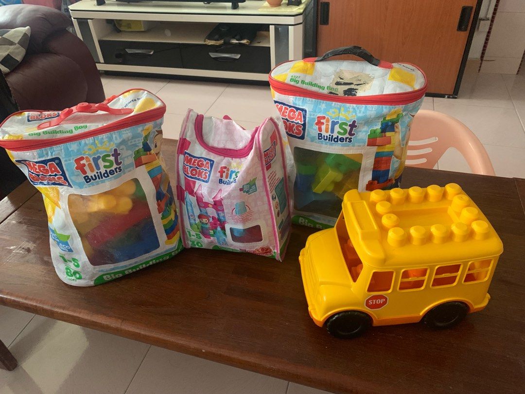 Mega bloks toys bus, Babies & Kids, Infant Playtime on Carousell