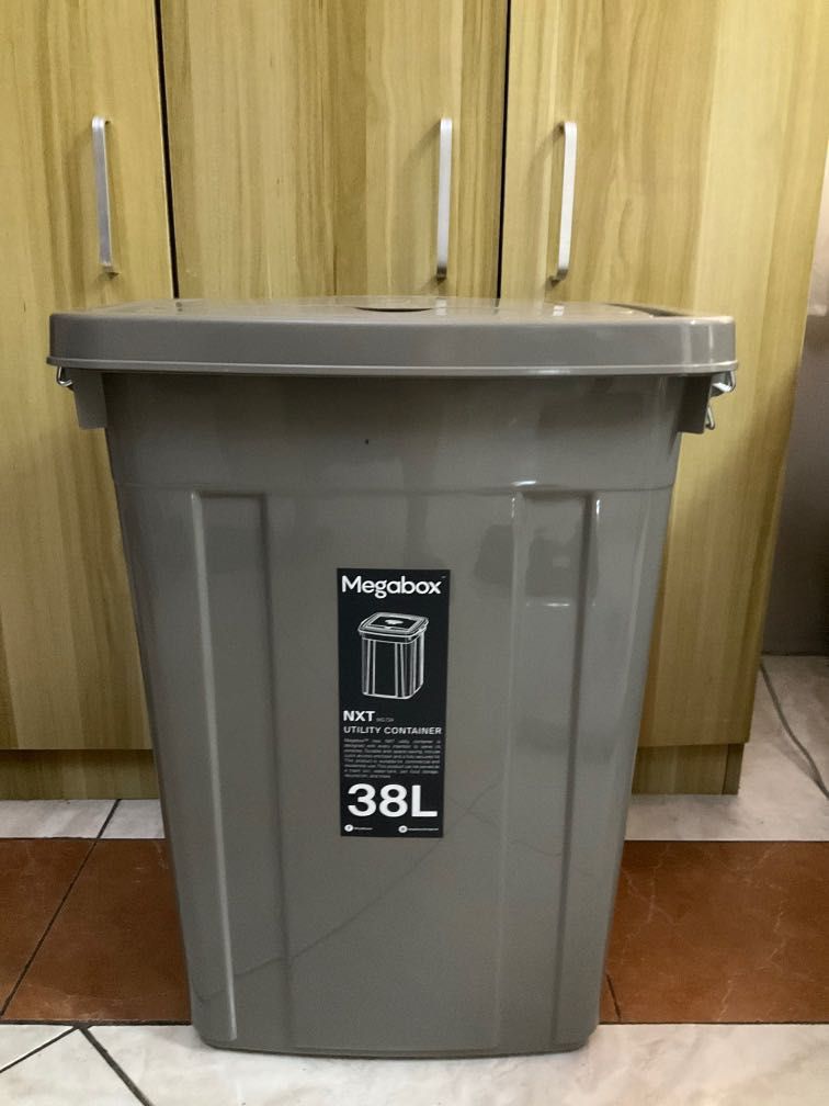 Megabox Utility Container/ Waste Bin 38 li, Furniture & Home Living ...