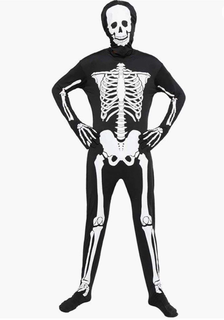 Men Skeleton Adult costume, Men's Fashion, Tops & Sets, Sets ...