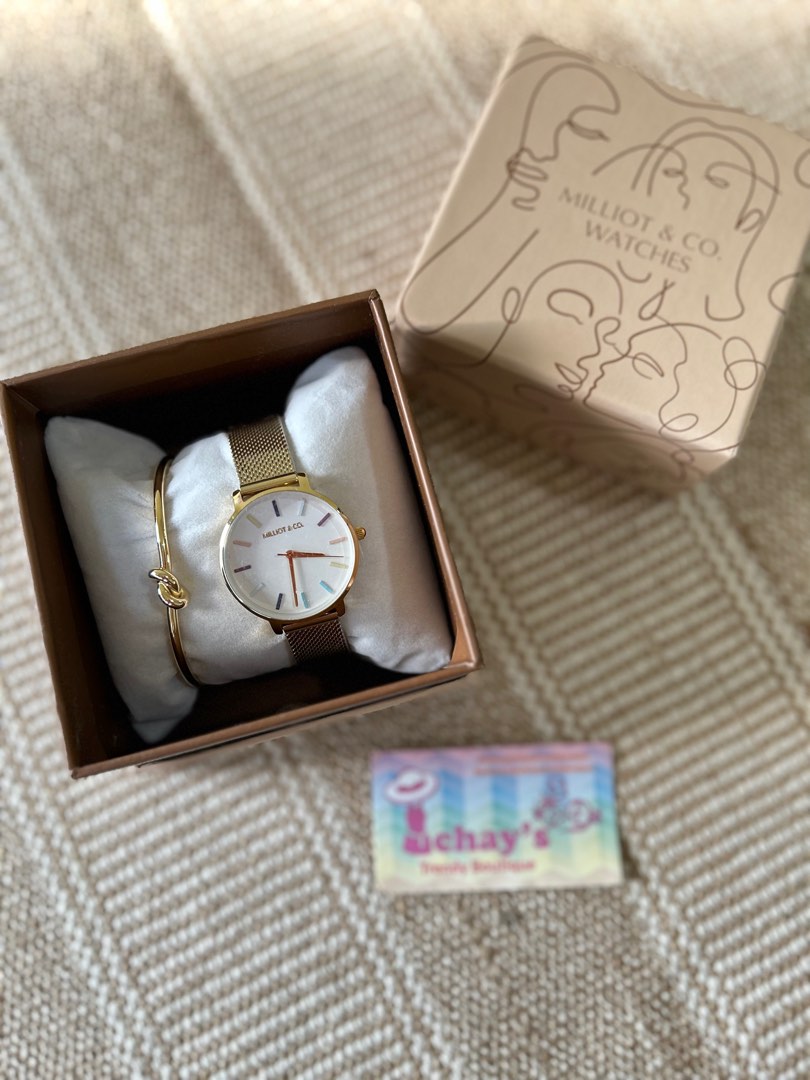 MILLIOT & CO. ALEXI'S WATCH SET, Women's Fashion, Watches & Accessories ...