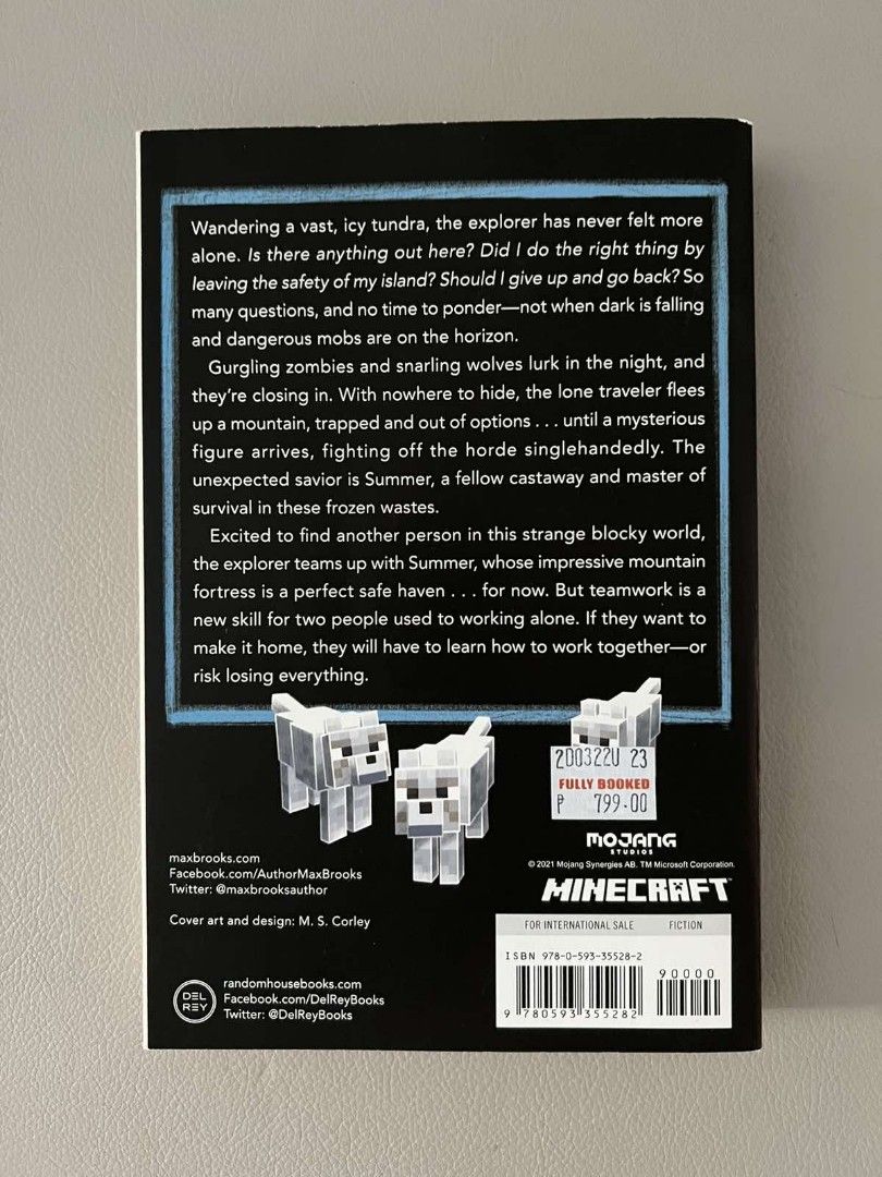 Minecraft - The Mountain Book By Max Brooks, Hobbies & Toys, Books & Magazines, Fiction & Non ...