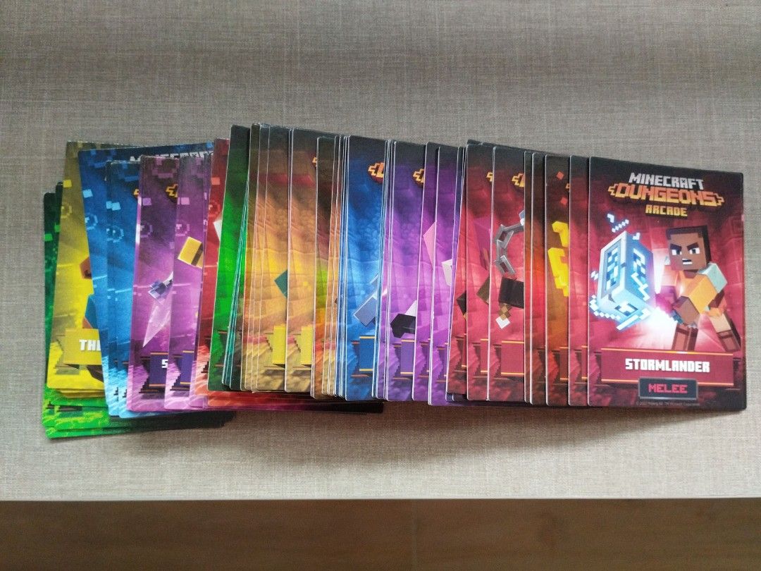 Minecraft Dungeons Arcade Cards, Hobbies & Toys, Toys & Games on Carousell