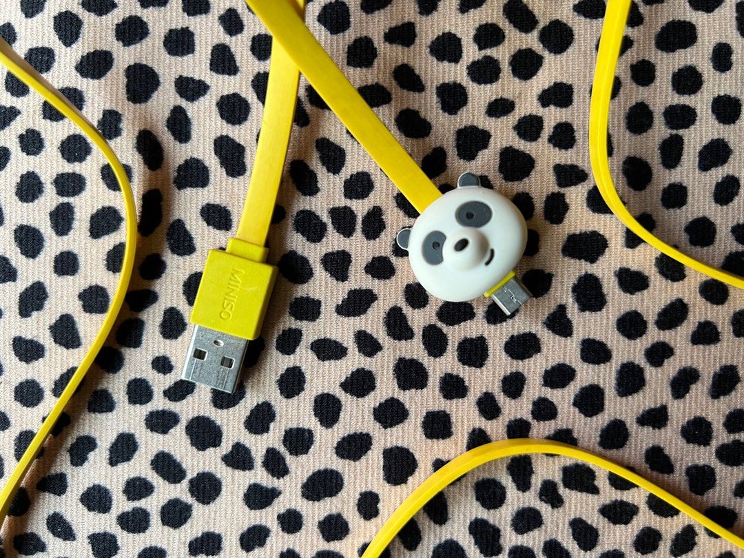 Miniso We Bare Bears - Panda 1m Micro USB Charging Cable 2.1A for ...