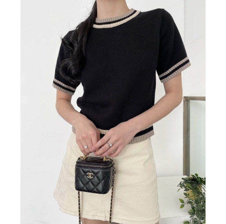 Modelano Haley Black All Size, Fesyen Wanita, Pakaian Wanita, Atasan di Carousell