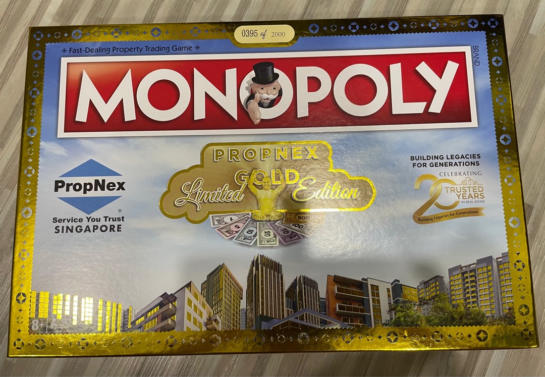 Monopoly - Propnex Limited Gold Edition, Hobbies & Toys, Toys & Games on Carousell