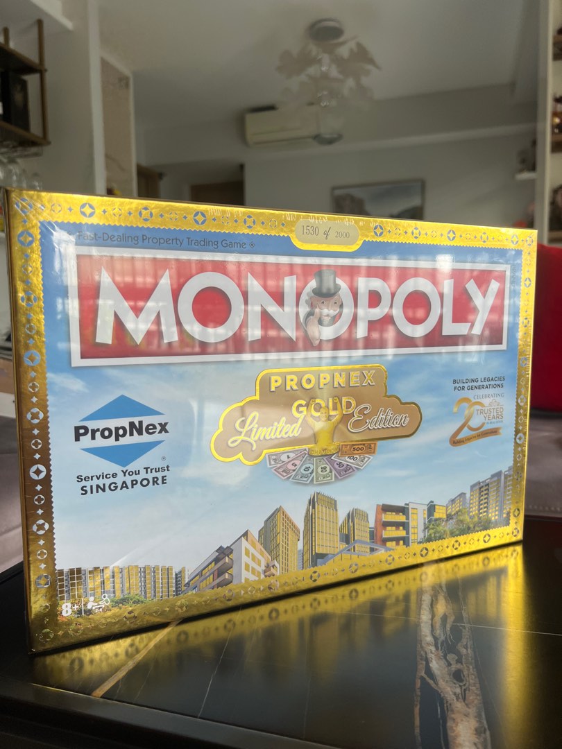 Monopoly Propnex Gold Limited Edition, Hobbies & Toys, Toys & Games on ...