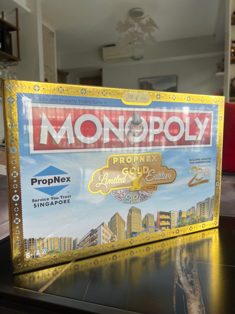 Monopoly Propnex Gold Limited Edition, Hobbies & Toys, Toys & Games on ...