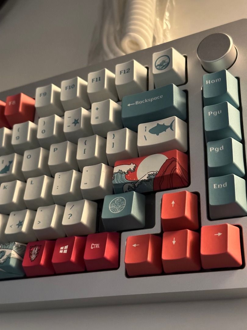 Monsgeek M1 Custom Keyboard (Silver, Gateron Milky Yellow Lubed + Carol ...