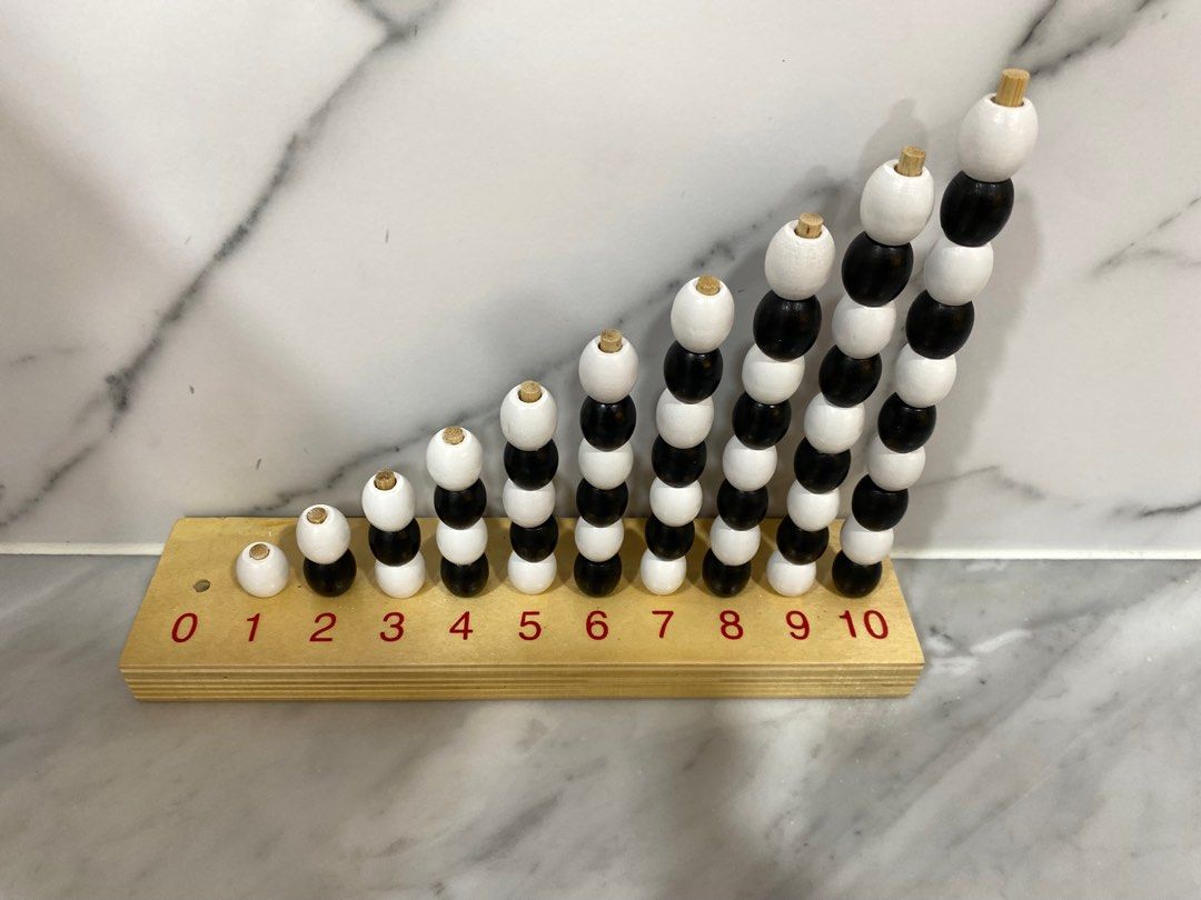 Montessori Mathematics Maths Counting Beads 1-10, Hobbies & Toys, Toys ...