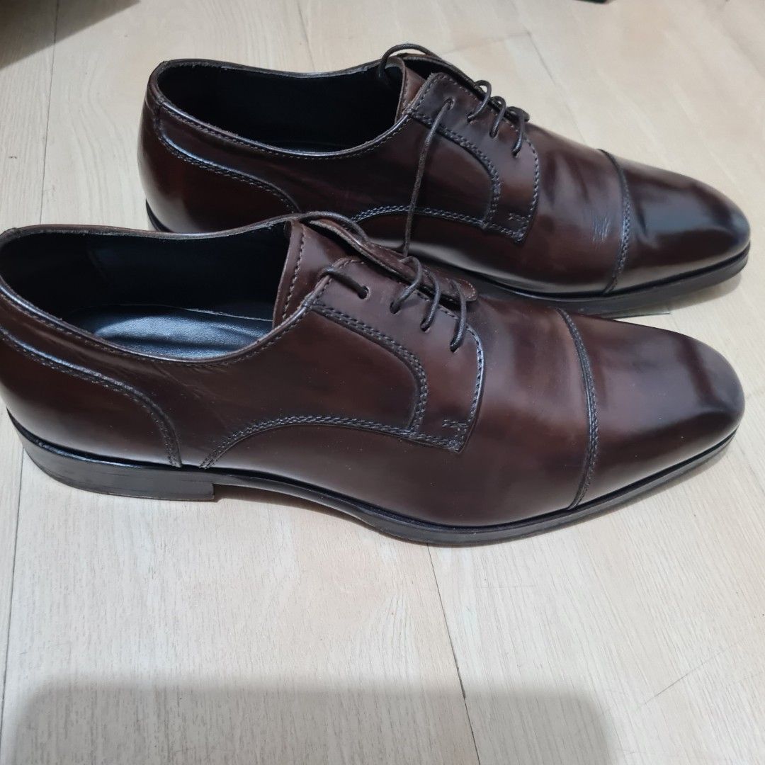 Morandi Brown Leather Shoes (Size 42), Men's Fashion, Footwear, Dress ...
