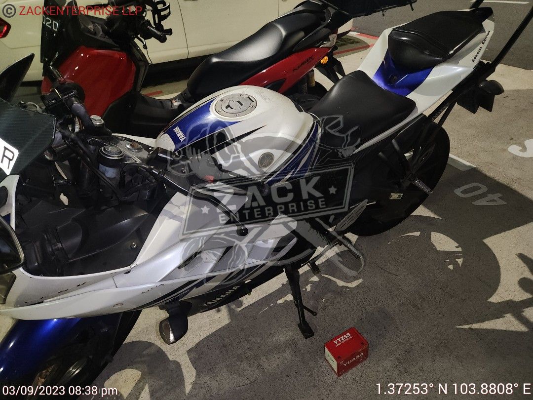 Motorcycle Battery Rescue and Recovery Yuasa Battery R15 Hougang Ave 9 ...