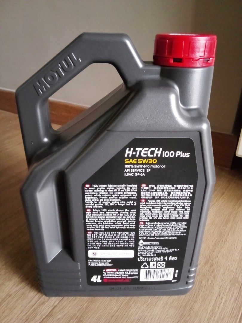 2023 Motul H-Tech 100 Plus 4 Litres SAE 5W30 Fully Synthetic Engine Oil ...