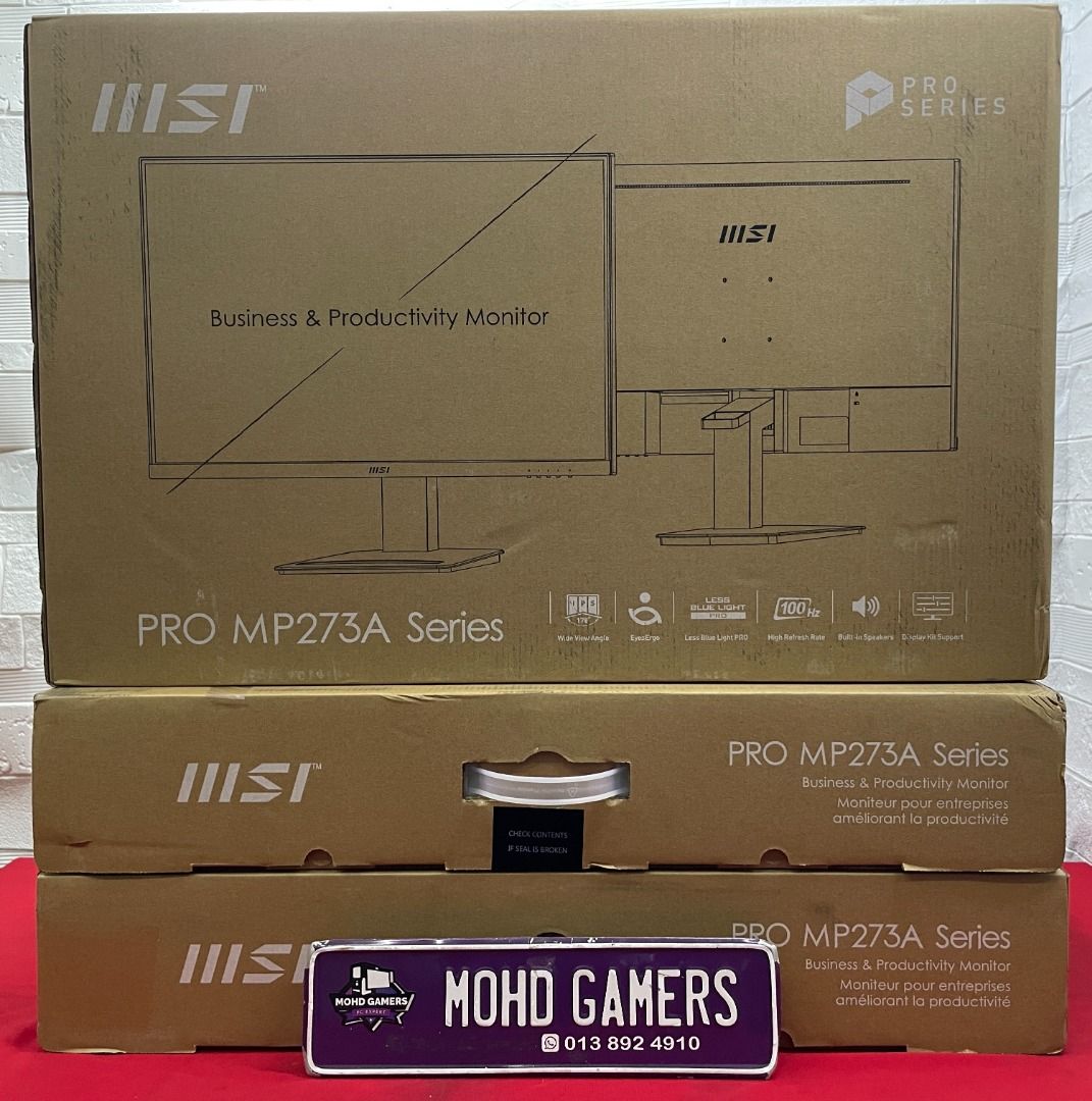 MSI PRO MP273A Business Monitor 27"/IPS/100HZ/FULL HD, Computers & Tech, Parts & Accessories ...