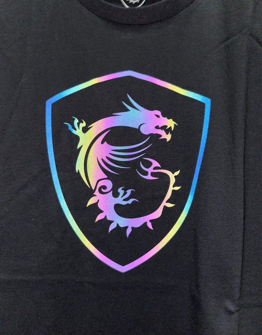 Msi t shirt dragon L size, Men's Fashion, Tops & Sets, Tshirts & Polo Shirts on Carousell