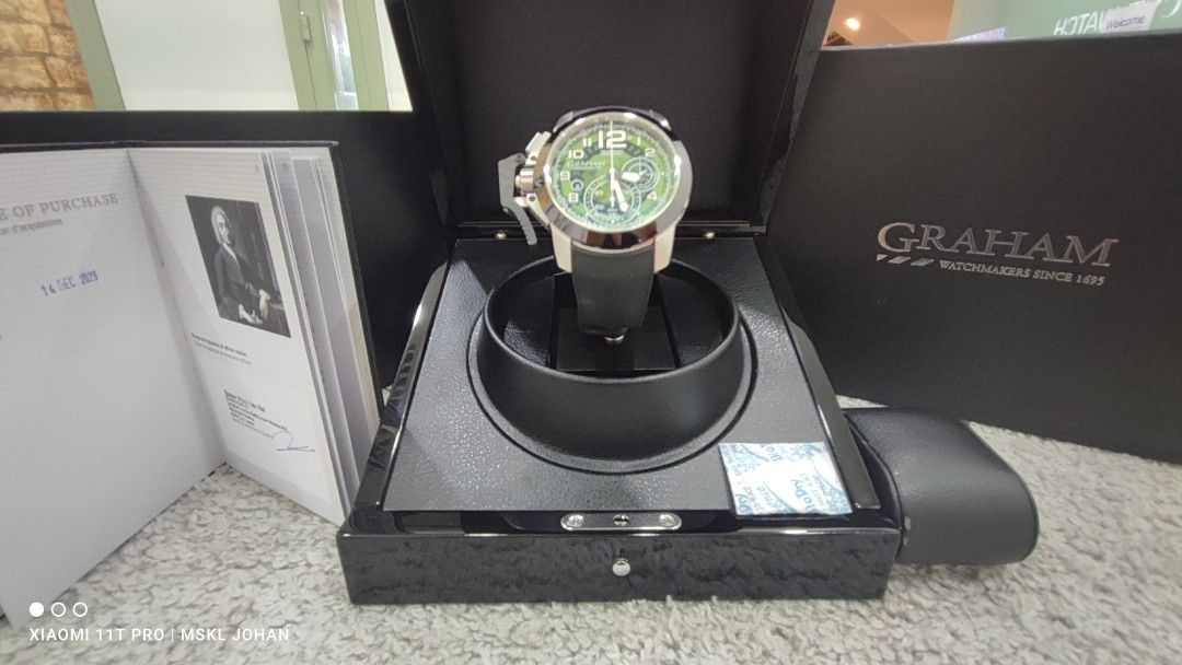 MSKL JOHAN GRAHAM ChronoFighter Oversized 47mm Skeletonized Green Dial ...