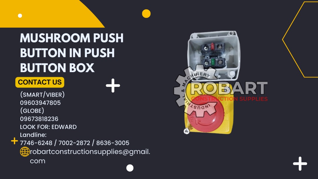 mushroom push button in push button box, Commercial & Industrial ...