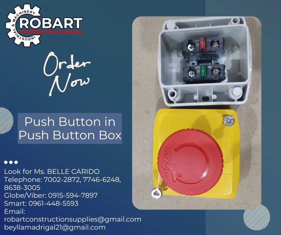 Mushroom Push Button in Push Button Box, Commercial & Industrial ...