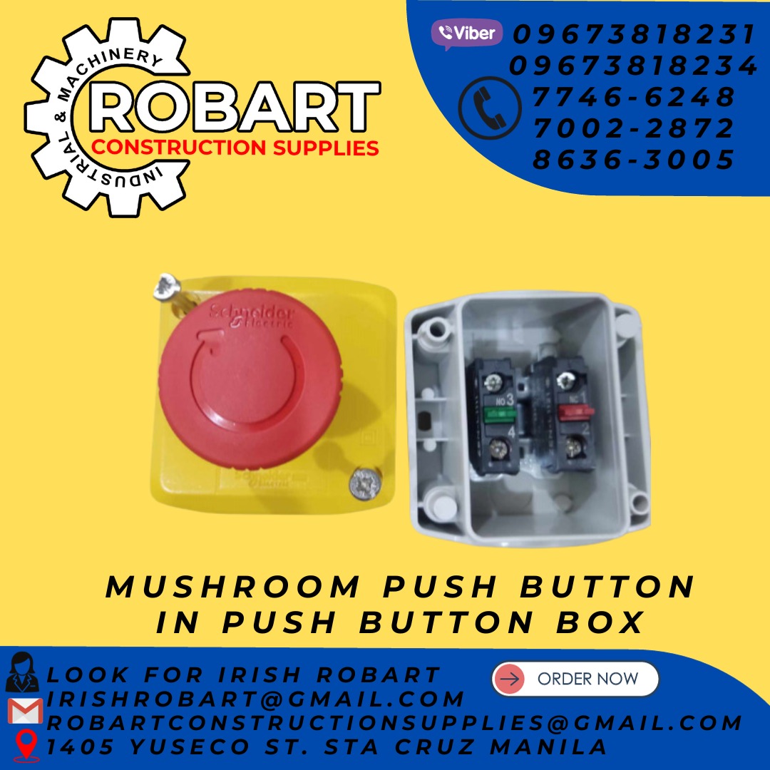mushroom push button in push button box, Commercial & Industrial ...