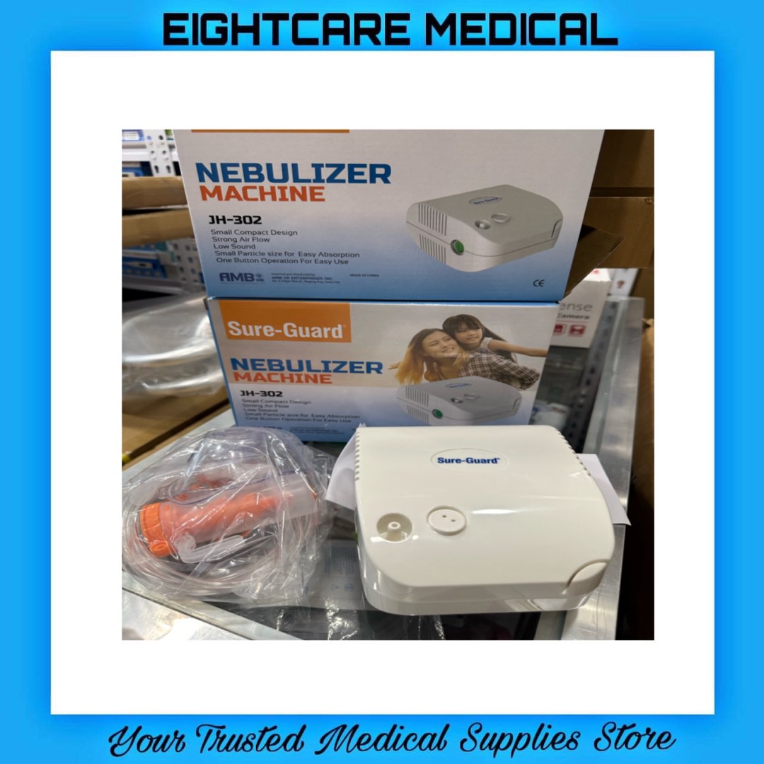 Nebulizer Machine Sure-Guard JH-302 with Free Nebulizer Kit, Health & Nutrition, Medical ...