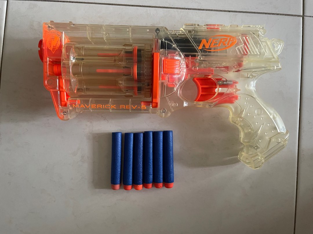 Nerf Maverick Rev-6, Hobbies & Toys, Toys & Games on Carousell