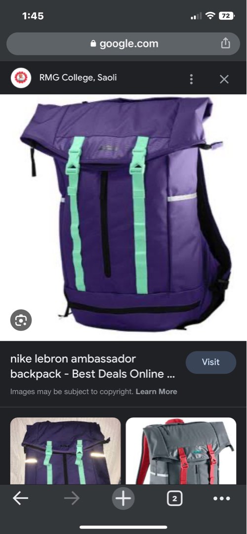 Nike Lebron Ambassador, Men's Fashion, Bags, Backpacks on Carousell