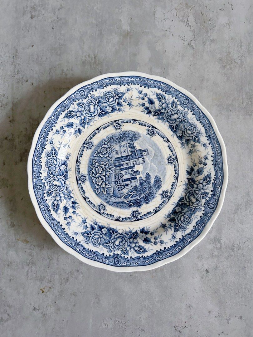 Nikko Double Phoenix Blue Plates, Furniture & Home Living, Kitchenware ...