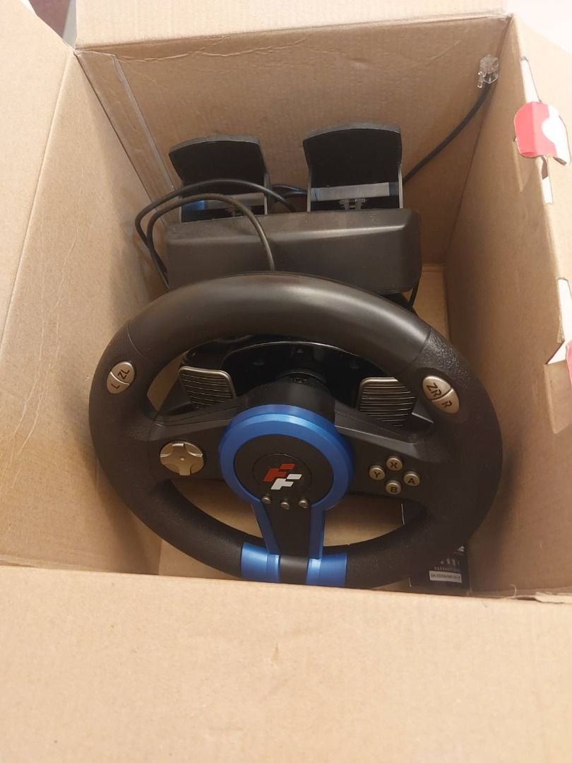 【Nintendo 任天堂】二手 NS Switch 極速精靈方向盤 含踏板 PC FlashFire 瑪利歐賽車方向盤 DRIFT WHEEL, 電玩遊戲相關, 電玩、電腦遊戲軟體 ...