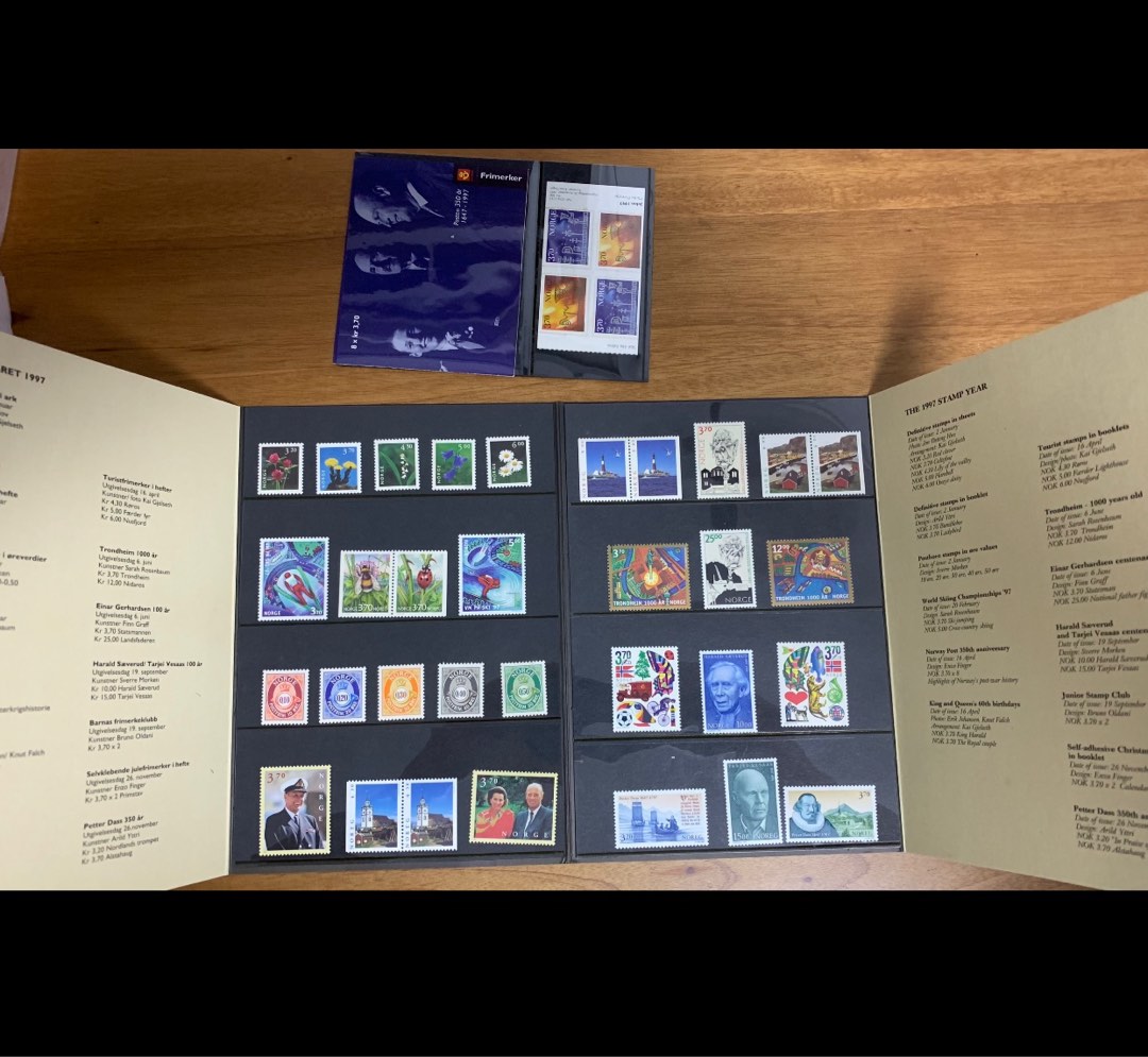 Norway 1997 year album collection all stamps issued 1997 mint, Hobbies ...