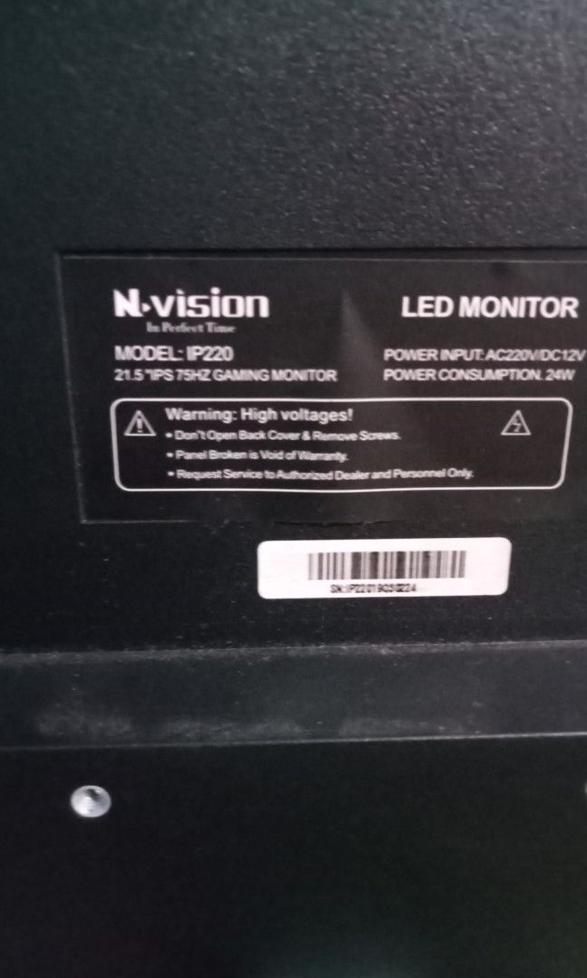 Nvision 75hz 21.5 inch, Computers & Tech, Parts & Accessories, Monitor ...
