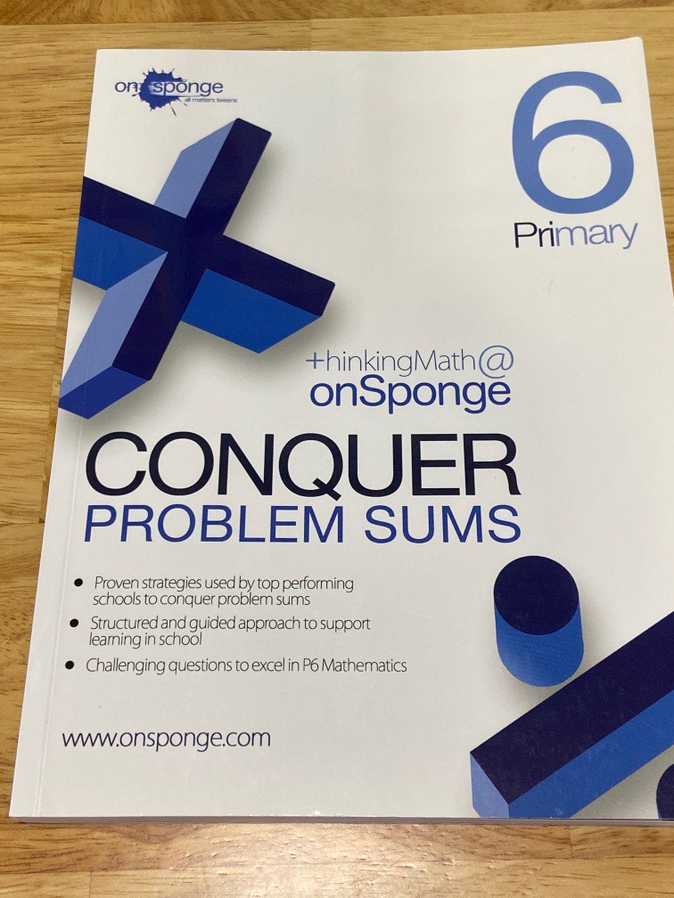 OnSponge Conquer P6 Math, Hobbies & Toys, Books & Magazines, Assessment Books on Carousell