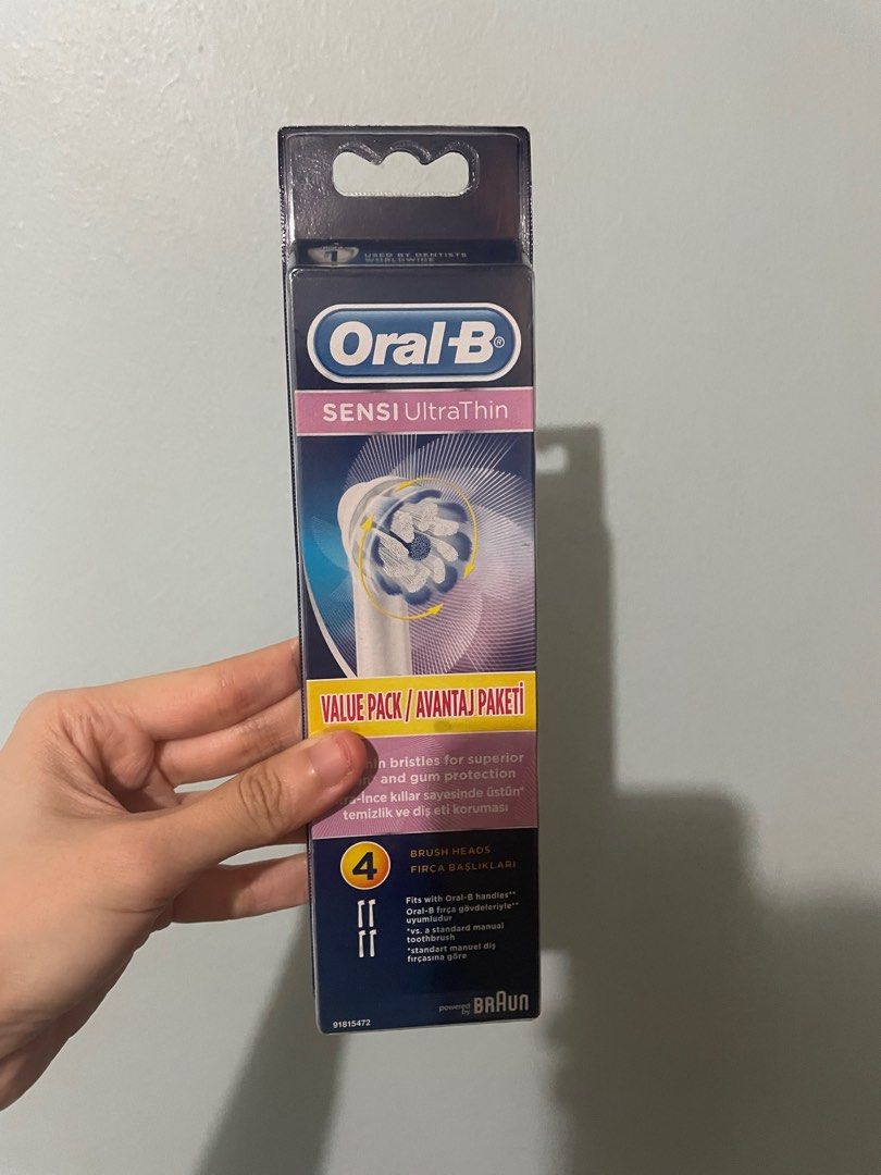Oral-B Sensi Ultra Thin Toothbrush Heads, Beauty & Personal Care, Oral ...