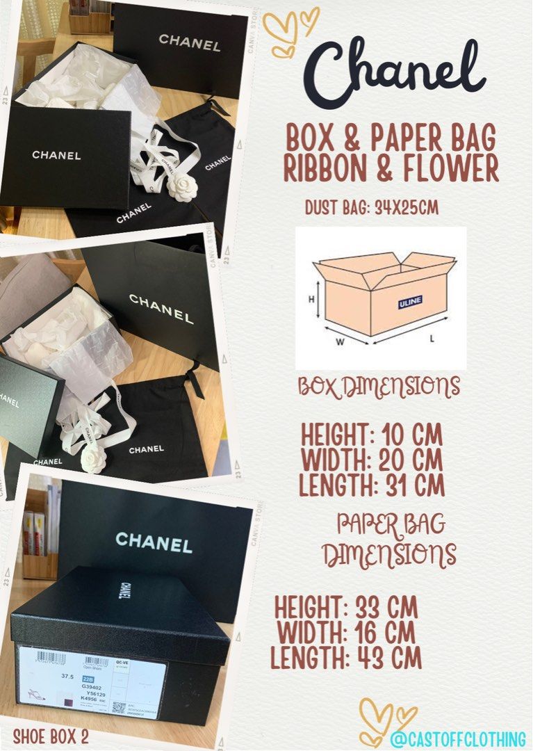ORIGINAL CHANEL BOX & PAPER BAG, Luxury, Sneakers & Footwear on Carousell
