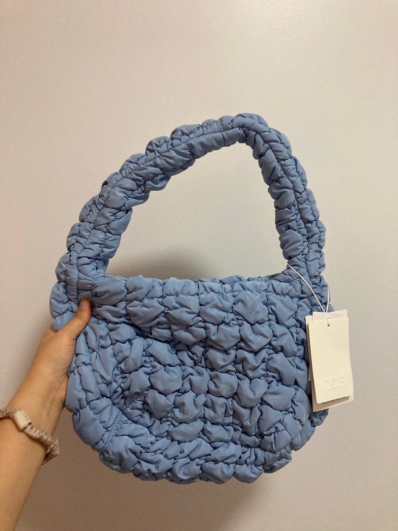 Original Cos Mini Quilted Bag in light blue, Women's Fashion, Bags ...