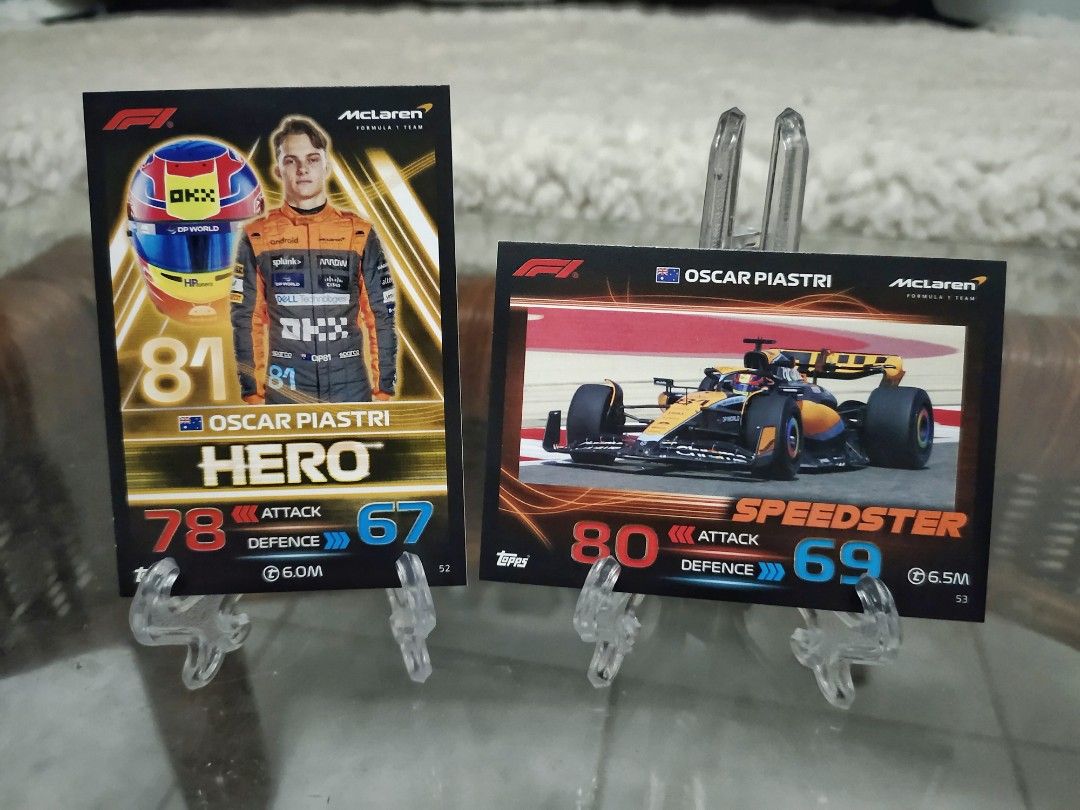 Oscar Piastri F1 ROOKIE CARDS (SET), Hobbies & Toys, Toys & Games on ...