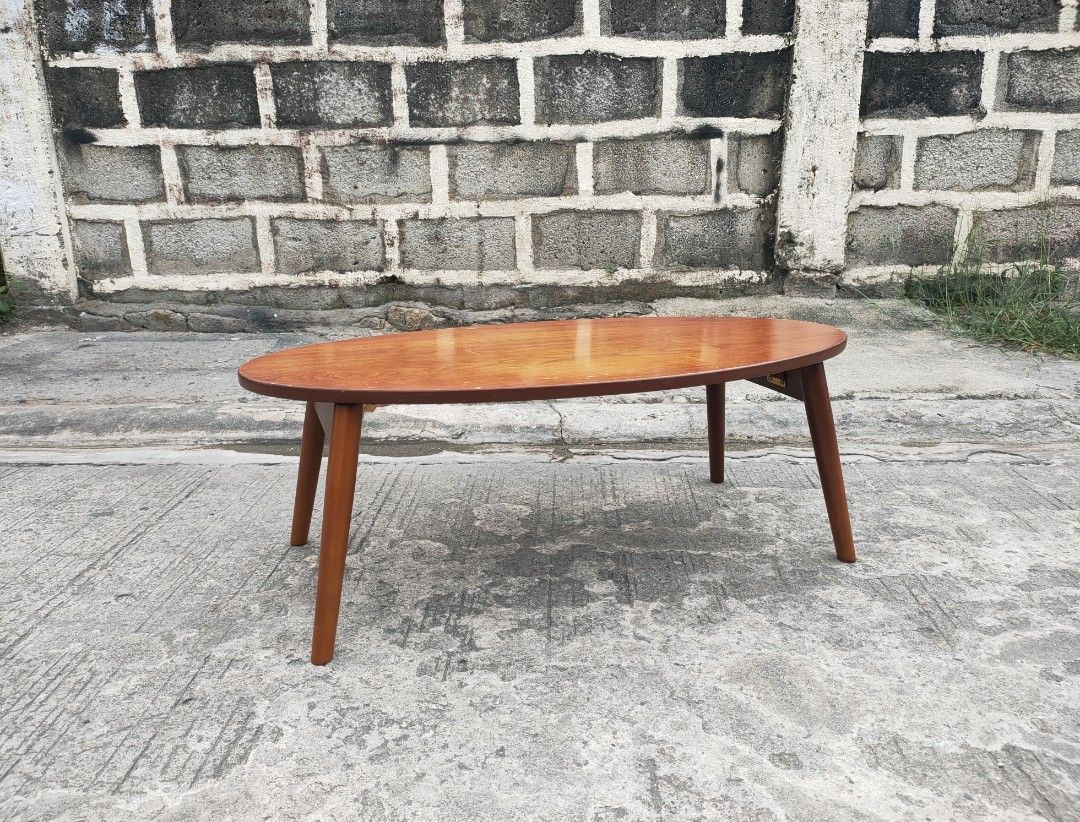 Oval Shape Mid Century Coffee Table, Furniture & Home Living, Furniture ...